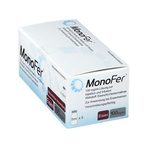 Monofer® 100 Mgml 5x5 Ml Mit Dem E Rezept Kaufen Shop Apotheke