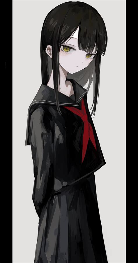 Lch Original Absurdres Commentary Highres 1girl Arms Behind