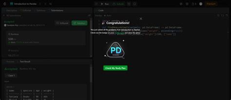 sandipan roy on linkedin leetcode pandas dataskills continuouslearning achievementunlocked…