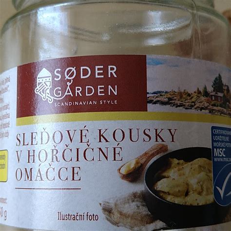 Sleďové Kousky V Hořčičné Omáčce Soder Garden Kalorie Kj A Nutriční