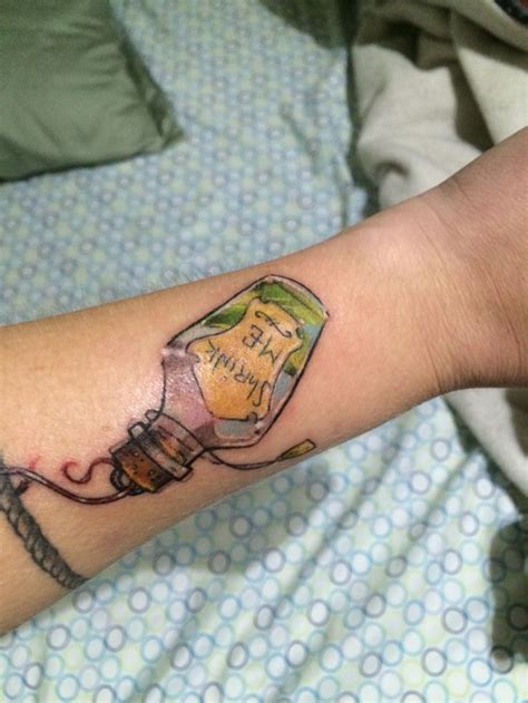 Alice In Wonderland Drink Me Bottle Tattoo Shrink Me Was Used On