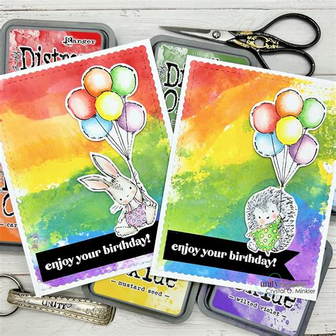 Technique Tuesday Rainbow Ink Smooshing Technique Unity Blog