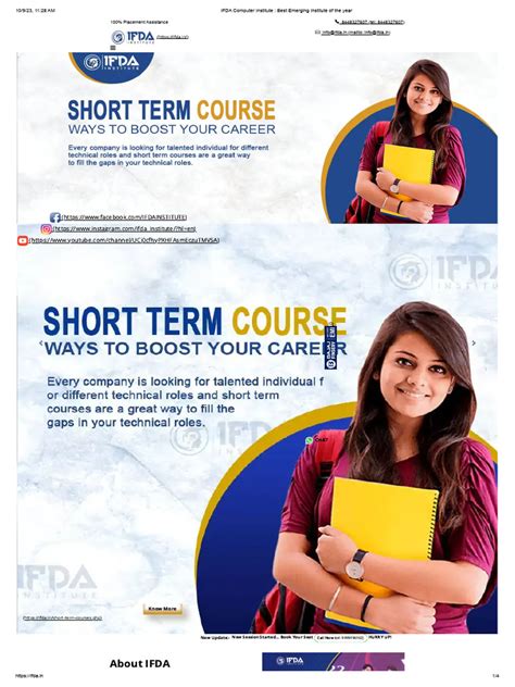 Ifda Computer Institute Best Emerging Institute Of The Year Pdf