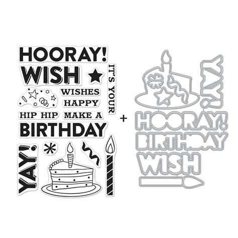 Hero Arts Die And Clear Photopolymer Stamps Set Yay Birthday