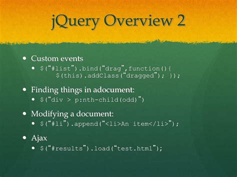 Ppt Javascript And Jquery Powerpoint Presentation Free Download Id