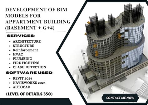do 3d bim architecture structure and mep model in revit design hvac