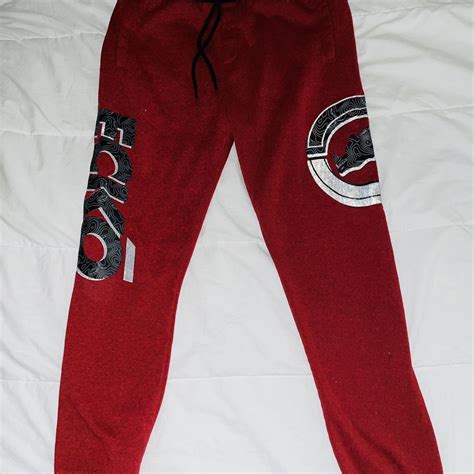 Ecko Unltd Red Mens Jogger Fleece Sweatpants Depop