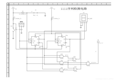 设计一个串行数据检测电路 当连续出现4个和4个以上的1时 检测输出信号为1 其余情况下的输出信号为0 设计1111序列检测电路