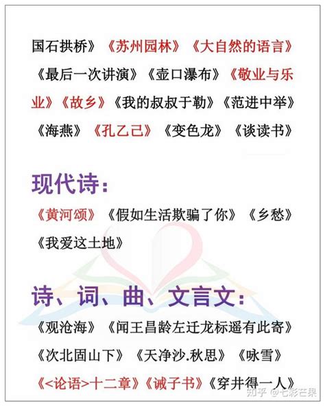 教资面试 初中语文高频常考篇目 知乎