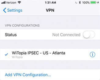 PersonalVPN IPSec For IOS Manual Setup PersonalVPN Com