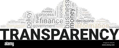 Transparency Word Cloud Conceptual Design Isolated On White Background Stock Vector Image And Art