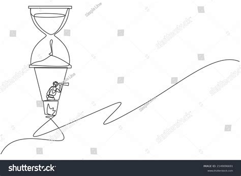 Continuous One Line Drawing Robots Using Stock Vector Royalty Free