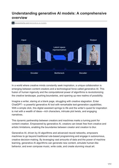 Ppt Understanding Generative Ai Models A Comprehensive Overview