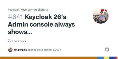 Keycloak 26s Admin Console Always Shows Somethingwentwrong · Issue 641 · Keycloakkeycloak