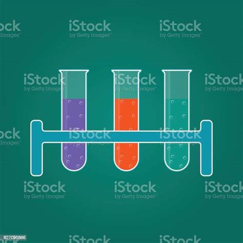 Сhemistry 아이콘입니다 실험실 테스트 튜브에 액체입니다 벡터 일러스트입니다 개발에 대한 스톡 벡터 아트 및 기타 이미지 개발 건강관리와 의술 과학 Istock