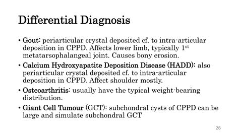 Calcium Pyrophosphate Dihydrate Deposition Disease Pptx