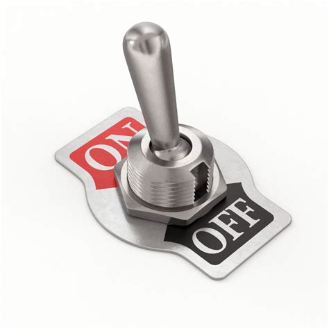 Toggle Switch Label 2 3d Model 11 Fbx Obj Blend Free3d