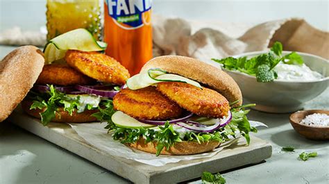 Helspr Fiskeburger Med Hjemmelaget Tzatziki Spar