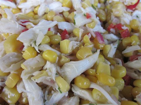 Summer Salads Chilled Corn And Crab Salad