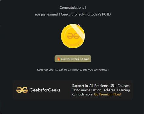 Geeksforgeeks Codingjourney Dailycoding Problemsolving Techgrowth