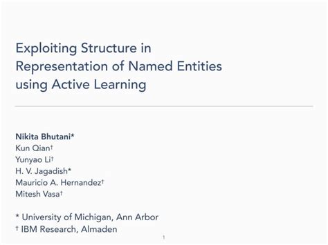 Exploiting Structure In Representation Of Named Entities Using Active
