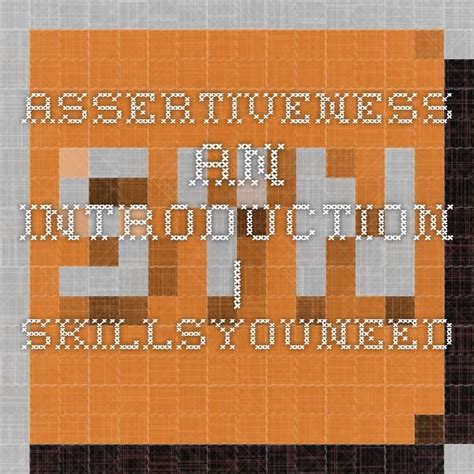 Assertiveness An Introduction Skillsyouneed Assertiveness