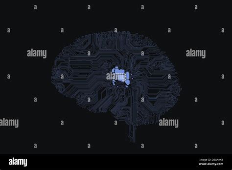 Artificial Intelligence Neural Networks In The Form Of Chips Computer