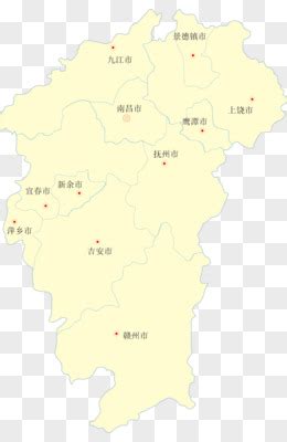 江西省地图图片免费下载 Png素材 编号1m9i5d3g2 图精灵