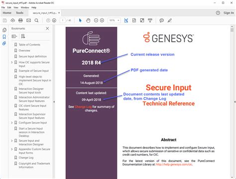 Pureconnect Release Notes Documentation Updates