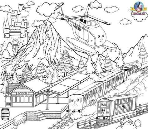 Coloring Page For Train Station Modern Creative Ideas