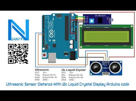 Ultrasonic Sensor Distance With I C Liquid Crystal Display Arduino Code YouTube