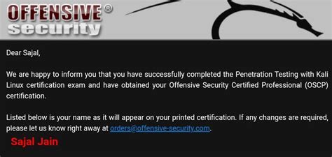 Sajal Jain On Linkedin Oscp Oscp Tryharder Success Motivation