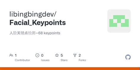 GitHub libingbingdev Facial Keypoints 人脸关键点检测 68 keypoints