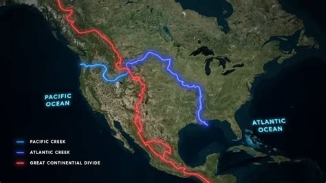 Two Ocean Pass Creek Is The Only Body Of Water That Flows Into Both The