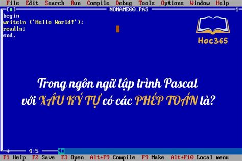 top 8 trong ngôn ngữ lập trình pascal hai xâu kí tự được so sánh dựa
