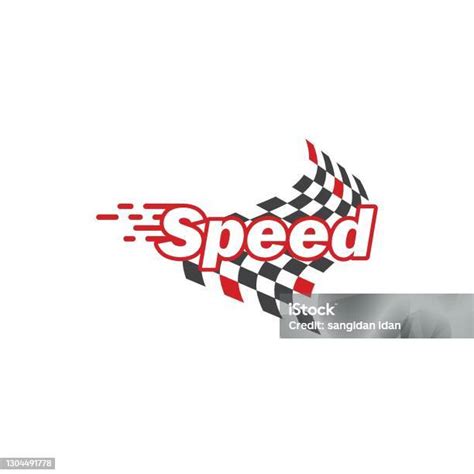 자동 모티프 일러스트 벡터의 속도 레이싱 플래그 아이콘 기에 대한 스톡 벡터 아트 및 기타 이미지 기 로고 모던 양식