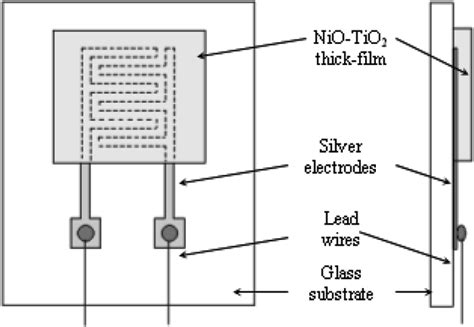 Scheme Of The Screen Printed Thick Film Sensor Download Scientific