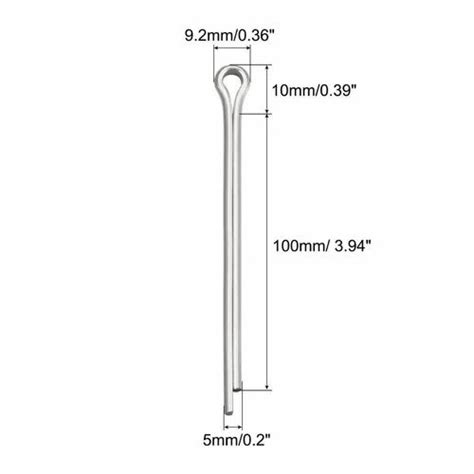 Silver Mild Steel Split Cotter Pin Size 15mm Pin Length 25 Mm At Rs