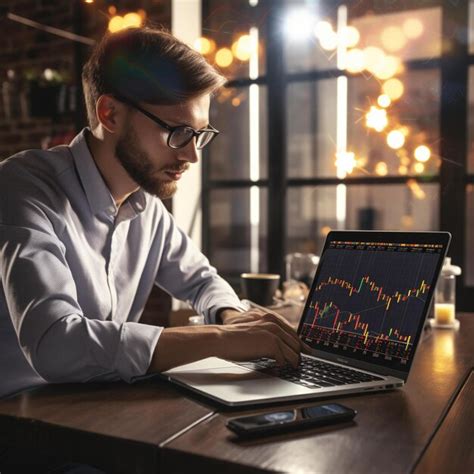 Premium Ai Image Man Working On A Laptop Computer