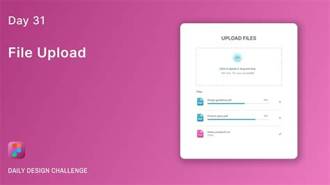 Daily Ui Design Challenge Day 31 File Upload Youtube