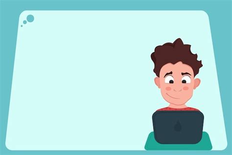 Premium Vector Young Programmer Man Character Coding On Notebook Or