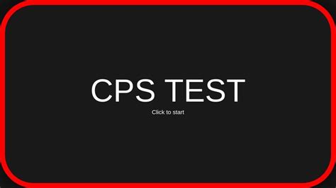 1 Sec Cps Test