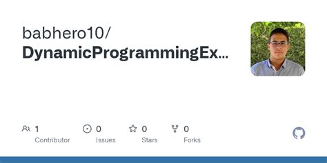 github babhero10 dynamicprogrammingexamples
