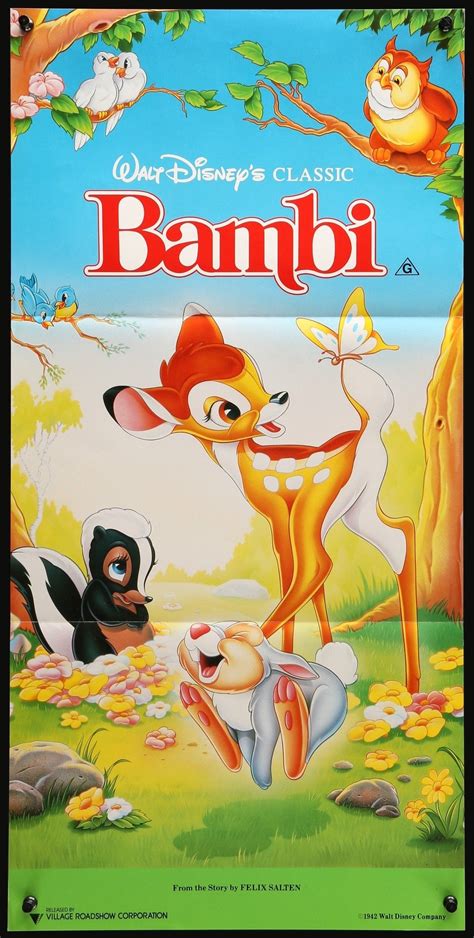 Bambi Movie Poster 1942