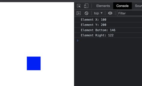 how to get html element x y position with javascript