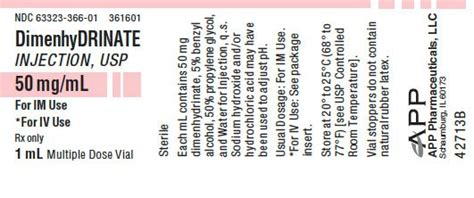 Dimenhydrinate Package Insert