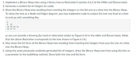 Solved Implement A Binary Heap Class Using A Binary Tree Chegg