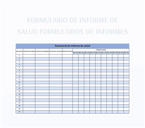 Plantilla De Formato Excel Informe De Reparación Y Hoja De Cálculo De