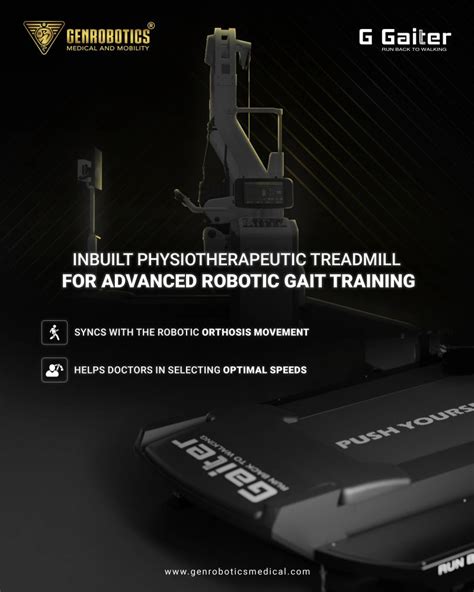 Genrobotics Medical And Mobility On Linkedin Ggaiter Robotics Ai Rehab Treadmill Healthtech