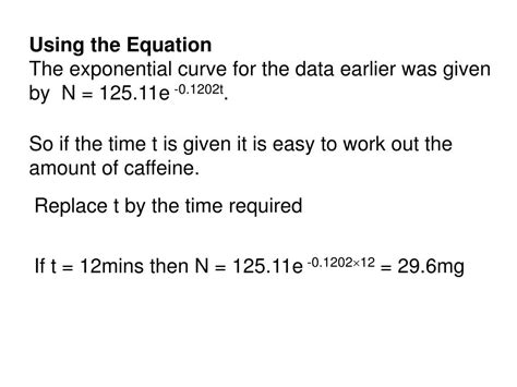 Ppt Finding The Equation Of An Exponential Curve Using Ln Powerpoint